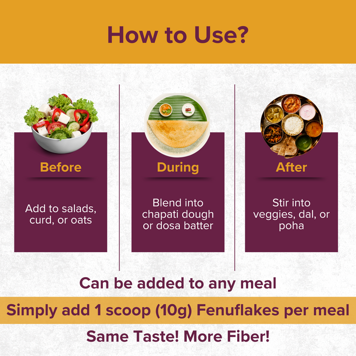 Fenuflakes - Protein and Fiber rich food (1kg)