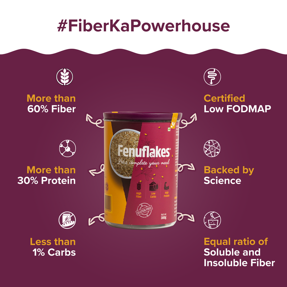 Fenuflakes - Protein and Fiber rich food (1kg)